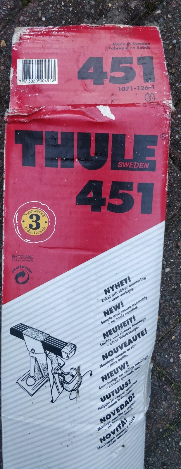 Thule 451 Roof Rack Load Carrier | eBay UK