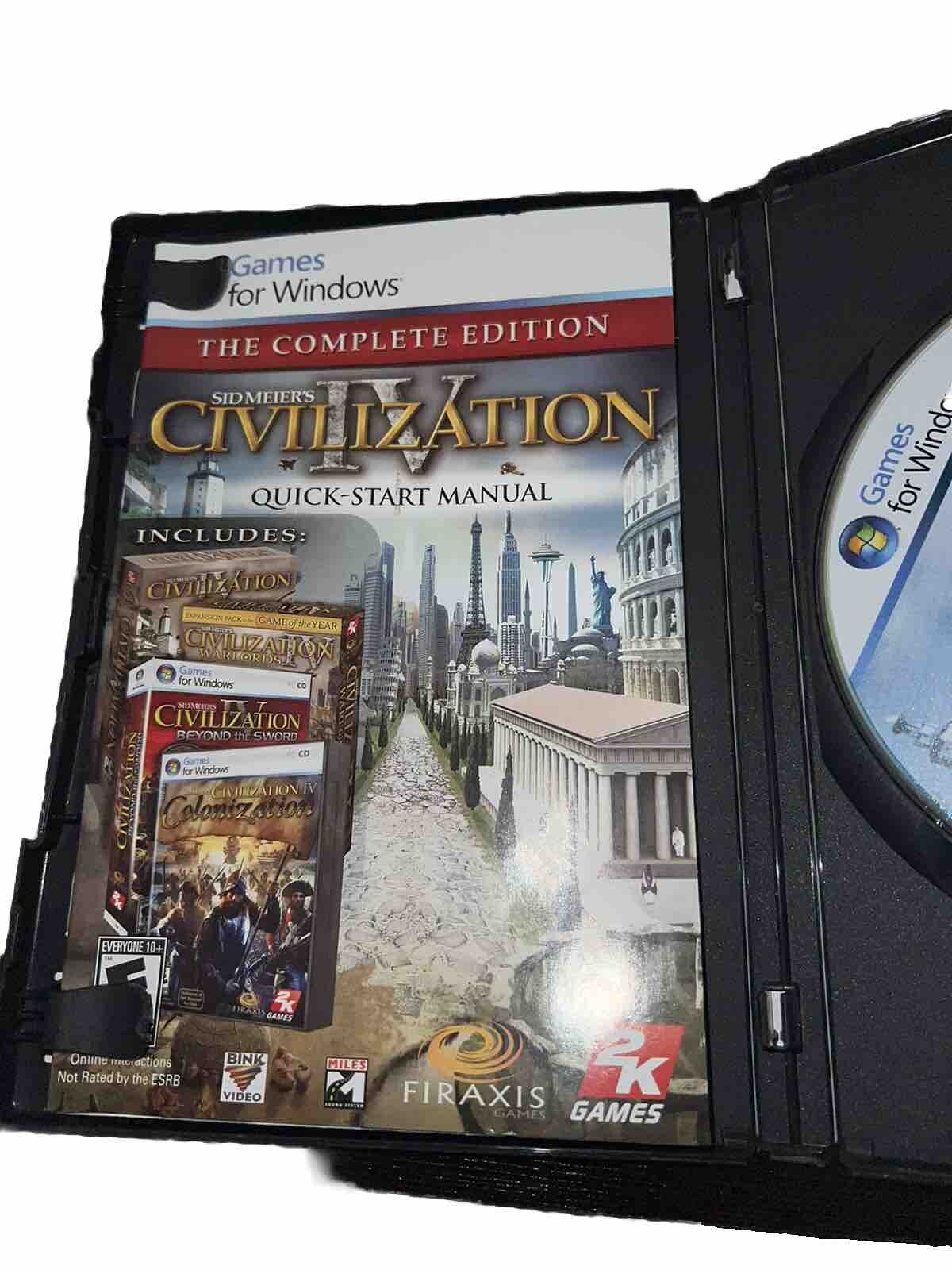 Sid Meier's Civilization IV: The Complete Edition (2009) PC DVD ...