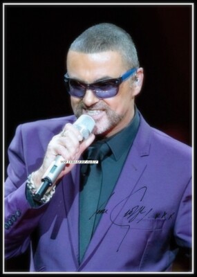 George Michael, Autographed, Cotton Canvas Image. Limited Edition (GM ...