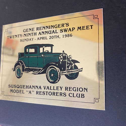 Gene Renninger 1986 Model "A" Restorers Club Swap Meet Auto Show Dash ...