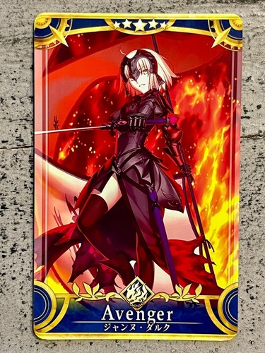 Fate Grand Order FGO Arcade Card Avenger Jeanne d'Arc Alter Second ...