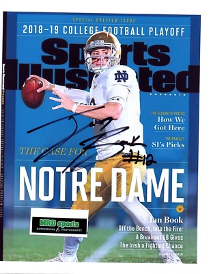 Ian Book REPRINT signed autographed Sports Illustrated Cover 8x10 Notre ...