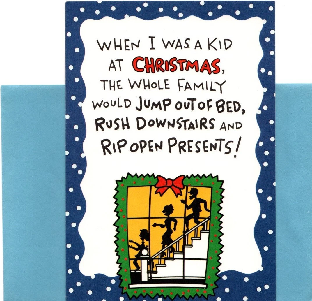 Running Down Stairs On Christmas