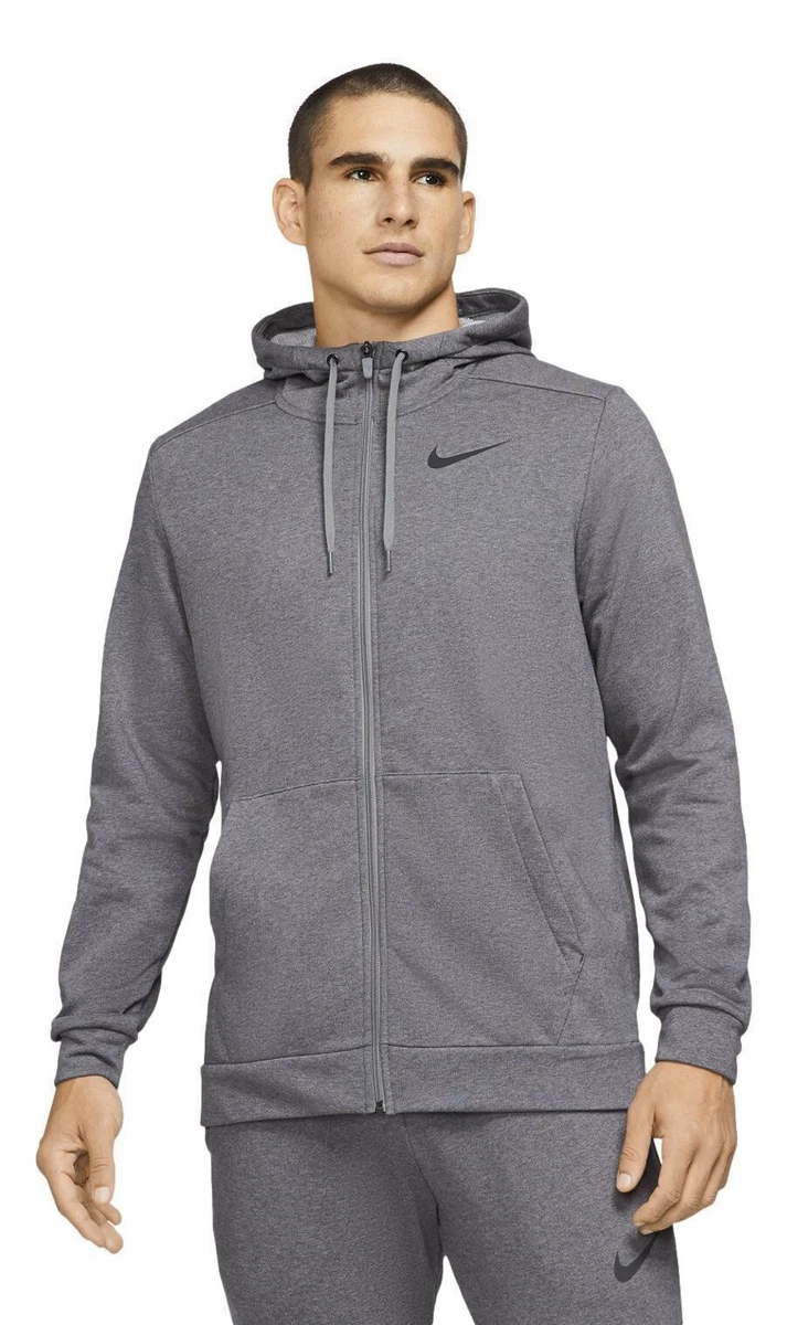 Nike Training Dry Fleece Zip Thru Hoodie In Gray