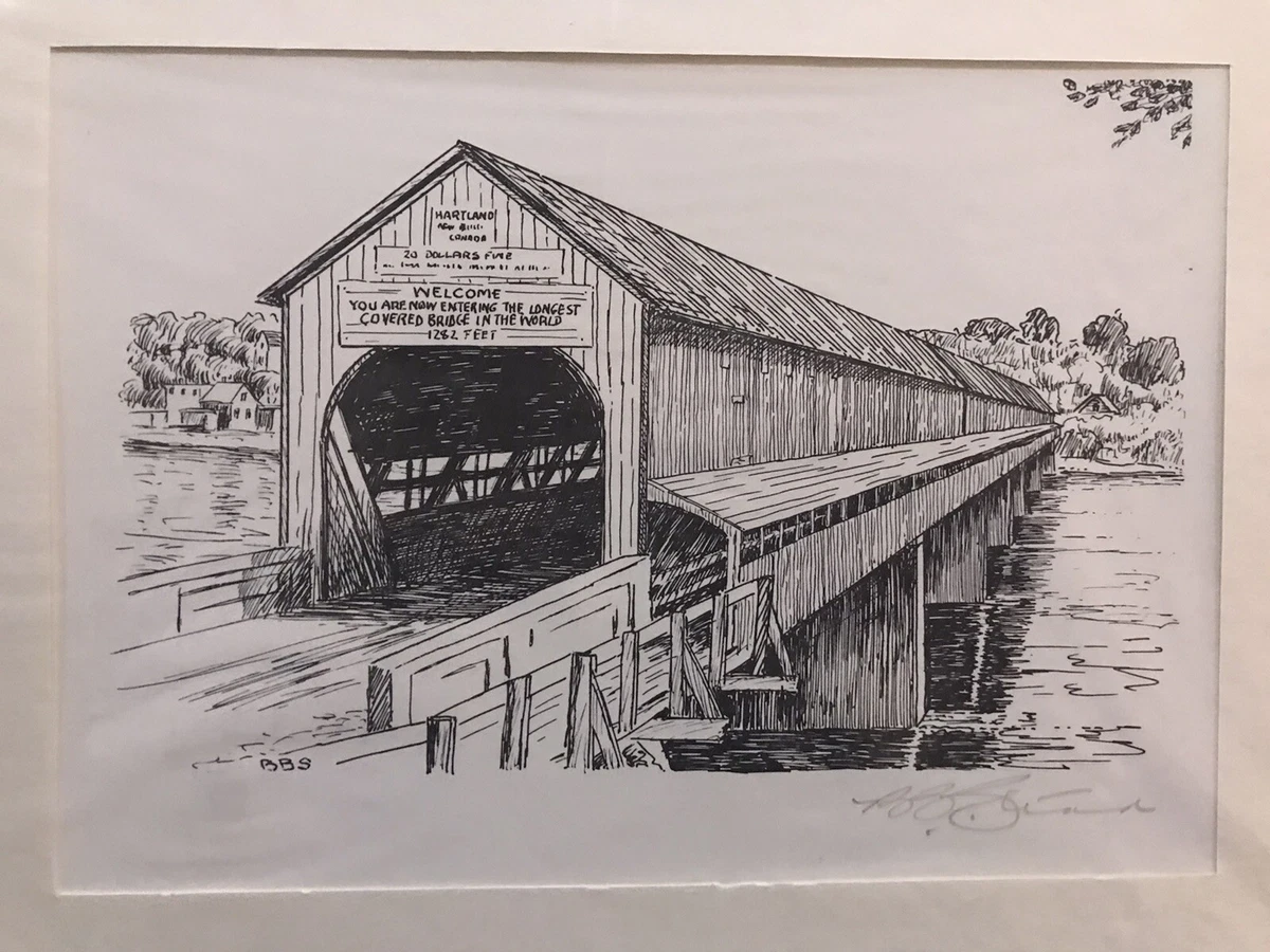 Covered Bridge Outline
