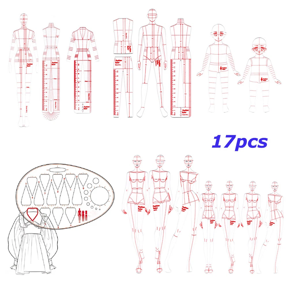 Mannequin Drawing Template