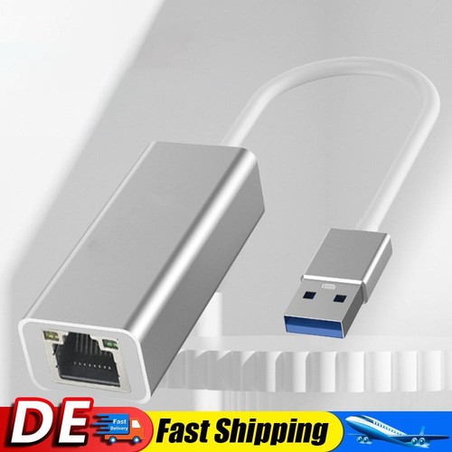 Typ-C-zu-RJ45-Ethernet-Kabel-LAN-Adapter 10/100/1000 Mbit/s (Silber USB 100M) Ho | eBay