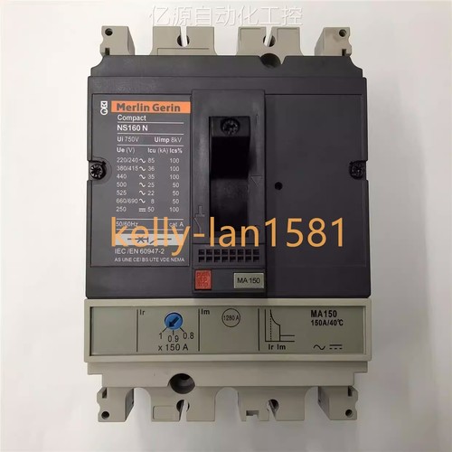 1PC Used NS160N 3P MA150 Schneider Plastic-case Circuit breaker | eBay
