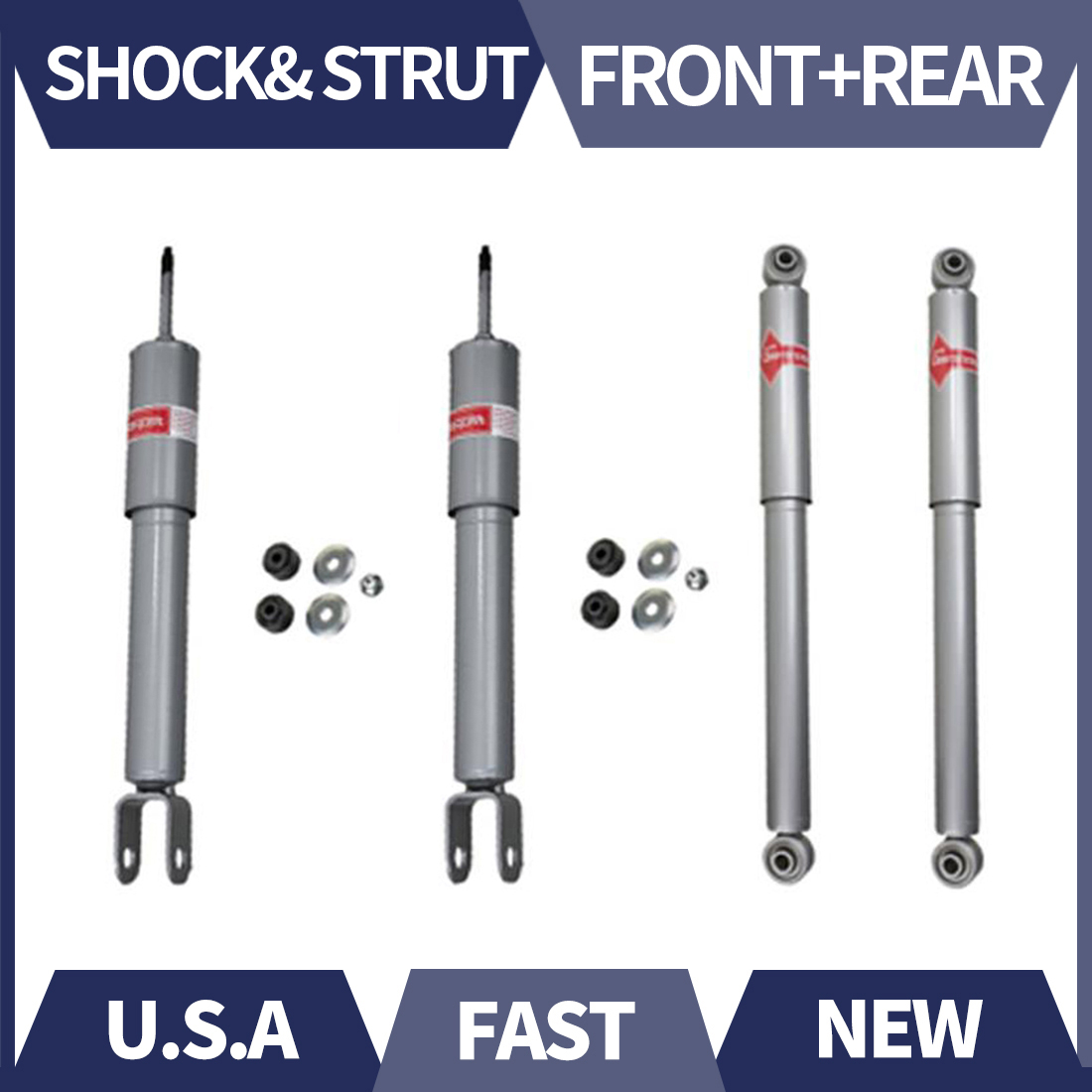 KYB Set of 4 HEAVY DUTY SHOCKS Fits 4WD SILVERADO SUBURBUN SIERRA YUKON ...