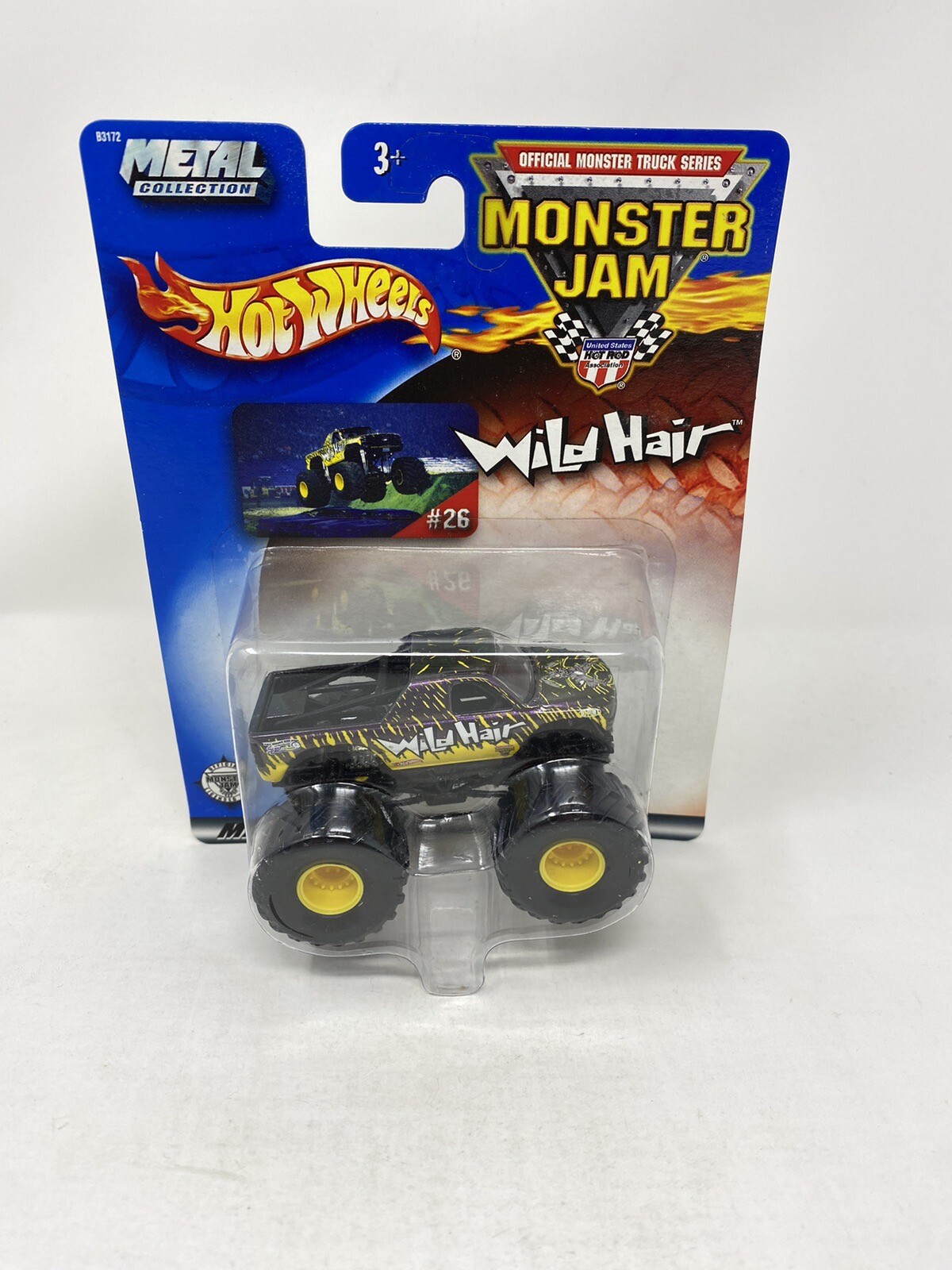 Hot Wheels Monster Jam Metal Collection Wild Hair #26 1:64 Scale 2002 ...