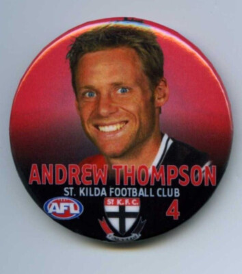 2002 Player Badge Andrew Thompson (St Kilda) | eBay Australia