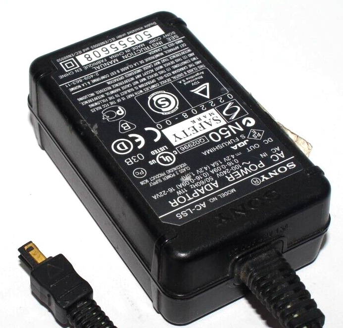 Sony AC-LS5 AC Power Supply Adapter Charger Cord for Sony Camcorder | eBay