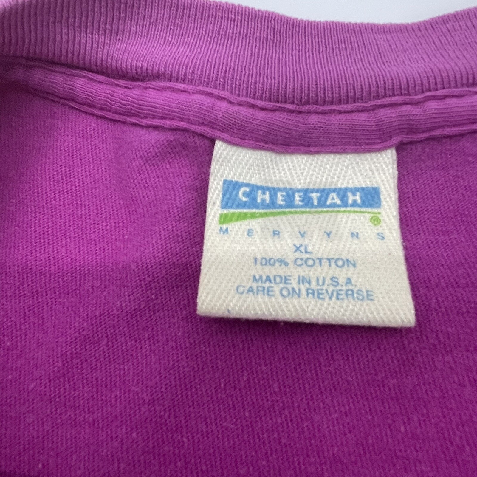 Vtg Cheetah Brand White Tiger Jeweled Eyes Tee shirt … - Gem