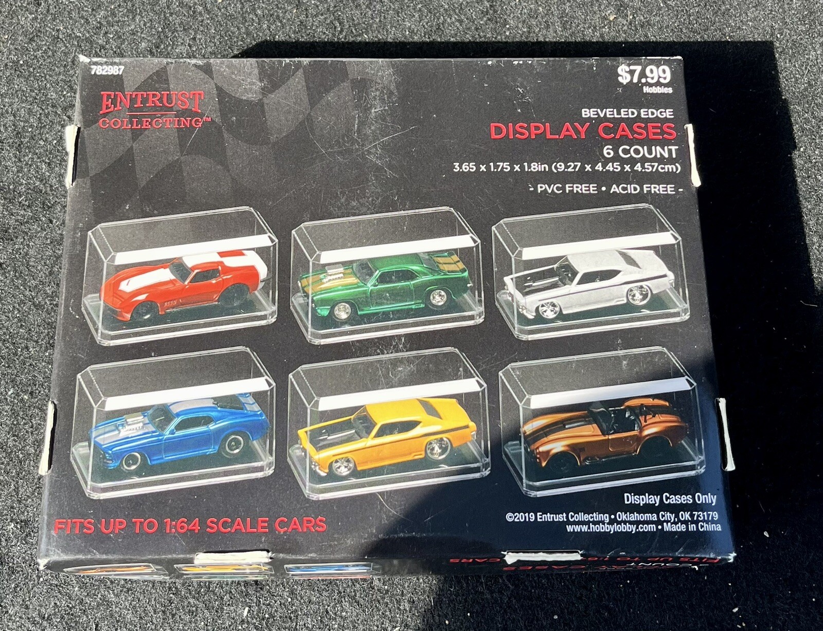 🏁 ENTRUST COLLECTING Crystal Clear (6) Display Cases for 1/64 Scale ...