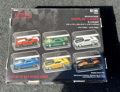 🏁 ENTRUST COLLECTING Crystal Clear (6) Display Cases for 1/64 Scale ...