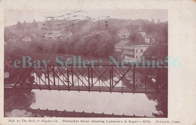 Norwich Conn CT - RAILROAD BRIDGE OVER SHETUCKET RIVER - Postcard | eBay