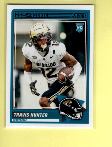 TRAVIS HUNTER 2025 SCORE FOOTBALL ROOKIE CARD | eBay