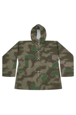 WW2 German Reversible Splinter C 43 Camo Smock With Hood | eBay