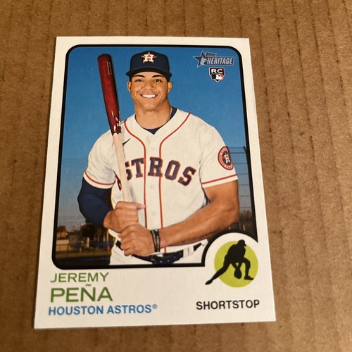 2022 Heritage JEREMY PEÑA RC ROOKIE #629 Astros Baseball Card MT (d5 ...