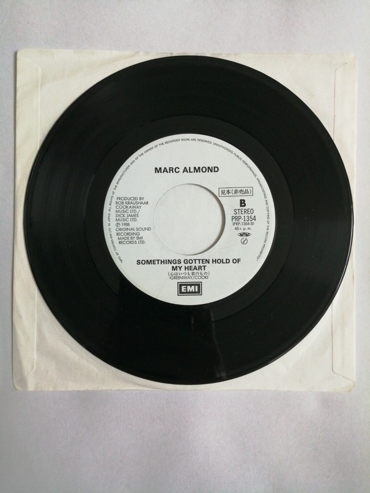 SOFT CELL / MARC ALMOND - TEARS RUN RINGS - JAPAN JAPANESE PROMO 7 ...