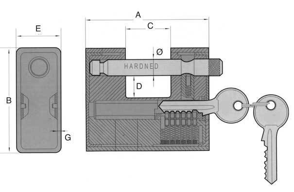 IBFM 9980 (Italy) High Security Heavy Duty Armoured Padlock | eBay