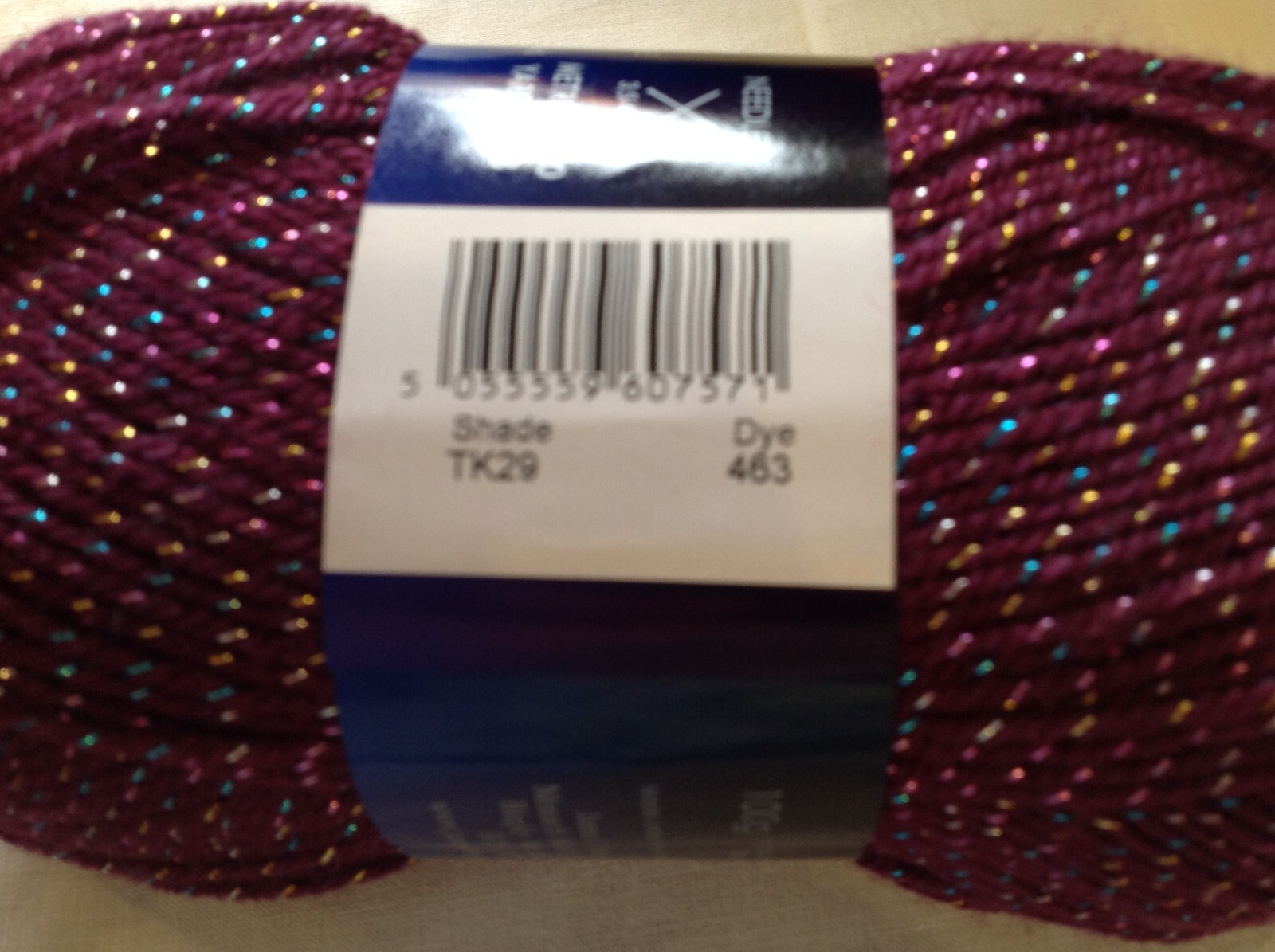 JAMES BRETT TWINKLE FASHION DOUBLE KNITTING WOOL BLUE GLITTER PIECES ...