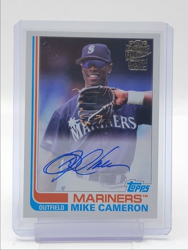 MIKE CAMERON 2021 TOPPS ARCHIVES BASEBALL AUTOGRAPH MARINERS AUTO Q1851 ...