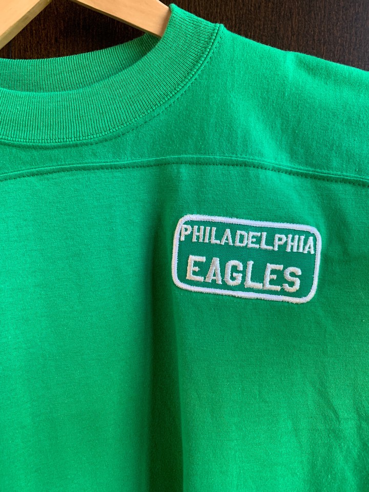 Vintage Kelly Green, Russell Jersey Shirt - Custom Philadelphia Eagles ...