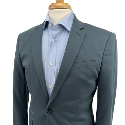 Express Photographer Slim Fit Green Cotton Blend Blazer Sport Jacket ...