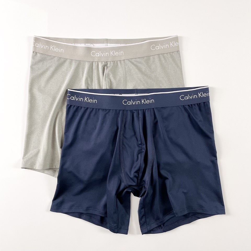 CALVIN KLEIN Men's Boxer Briefs 2x Pack Microfibre Underwear NP2033O ...