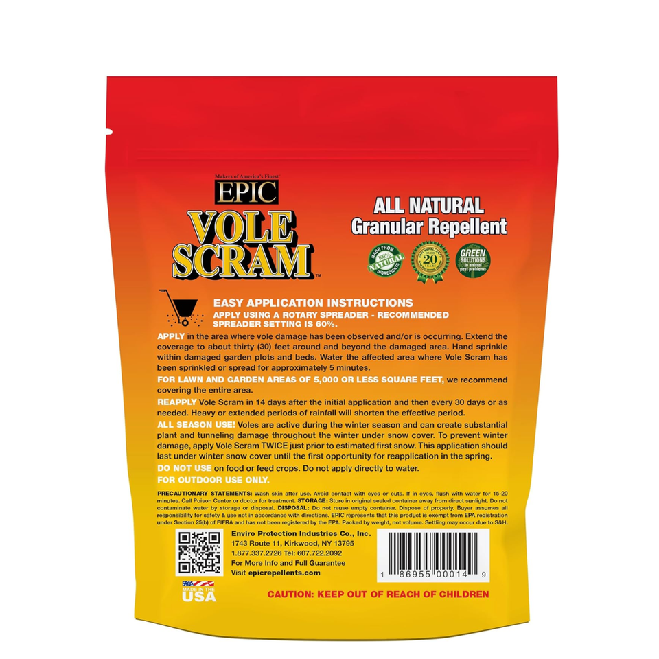 EPIC Vole Scram All Natural Resealable Bag, 6lbs | eBay