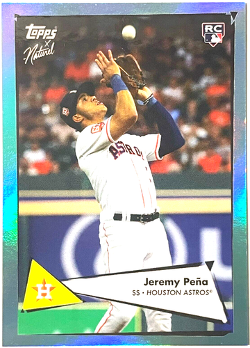 2022 TOPPS X NATUREL 1952 *SEAFOAM FOIL* #5 JEREMY PENA *ROOKIE CARD ...