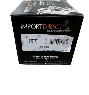 Import Direct Auxiliary Water Pump - New - CP6770 | eBay