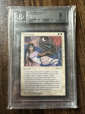 1993 Arabian nights shahrazad MTG graded 9 Magic The Gathering *10 ...