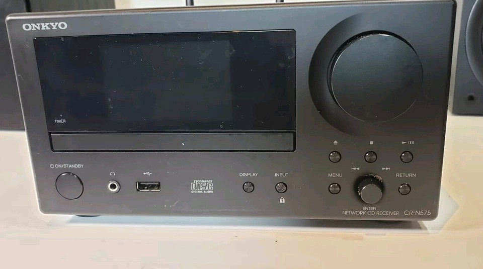 Onkyo CR-N575 Mini Network Streaming, CD shelf HiFi w/ Speakers, Remote ...