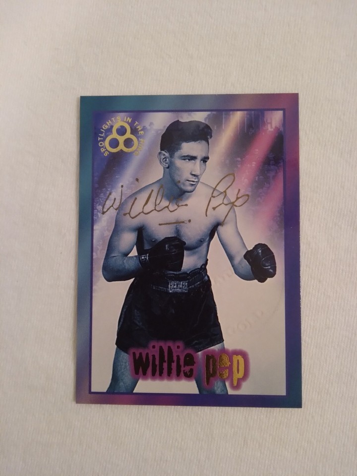 (3) WILLIE PEP RINGSIDE BOXING (1) AUTOGRAPH (2) STANDARD CARDS | eBay