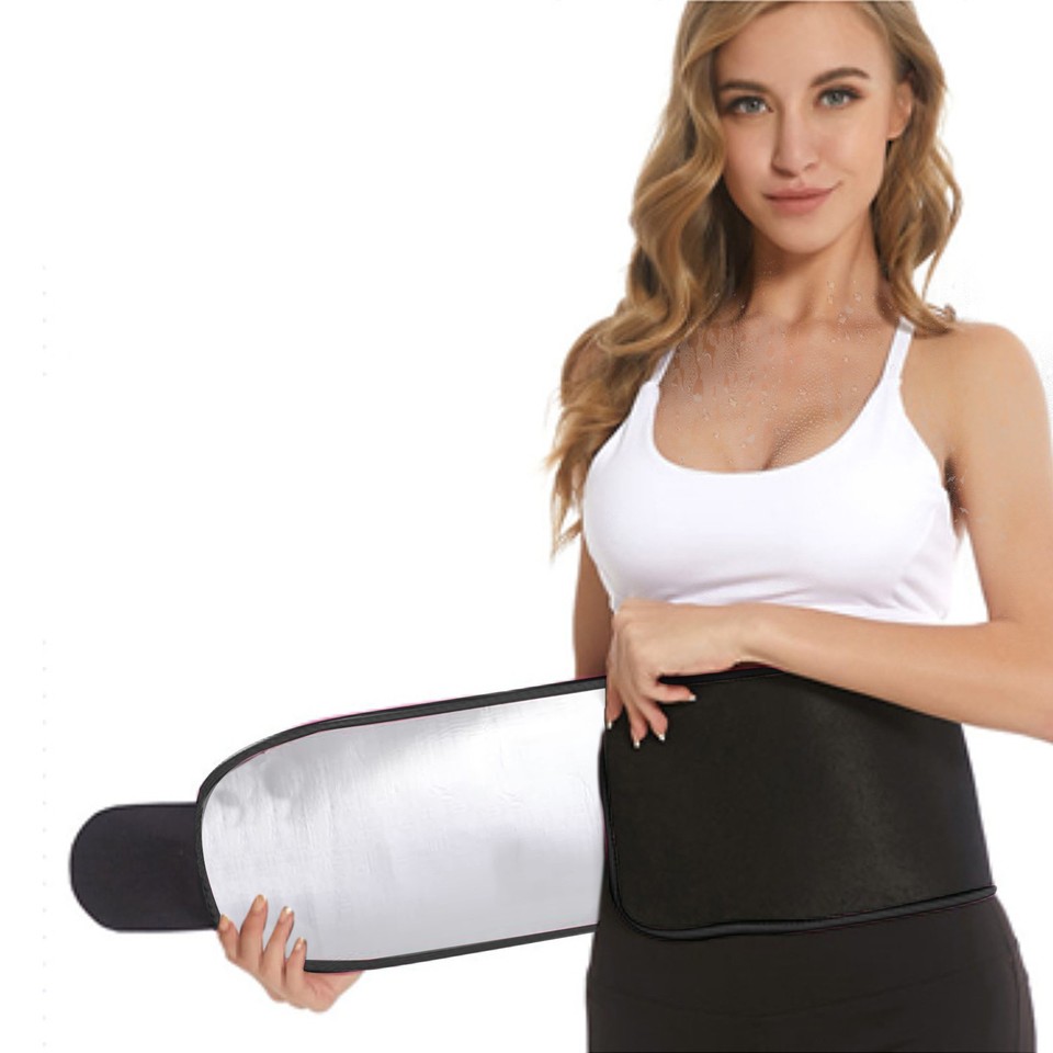 Women Waist Trimmer Belt Sweating Wrap Tummy Stomach Weight Loss Fat ...