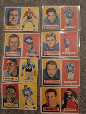 1957 Topps Football 8 Card Lot | eBay