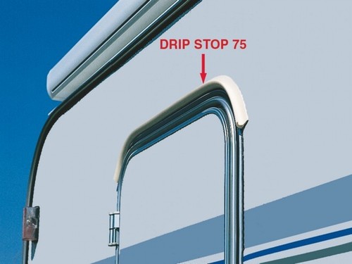 Fiamma Drip Stop 75cm Mini Door Gutter Rain Deflector Caravan Motorhome ...