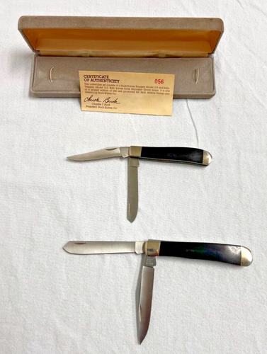 BUCK KNIVES COLLECTIBLE TRAPPER SET 314 & 312 MADE FOR JACK JENKINS ...