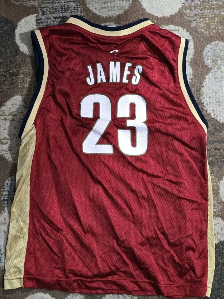 Lebron James Cleveland Cavaliers Reebok Youth Jersey Size Large Maroon ...