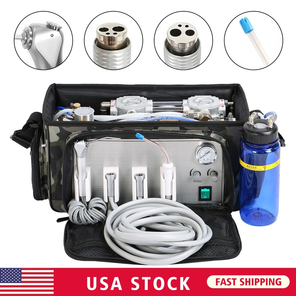 Portable Backpack Bag Dental Delivery Unit Air Compressor Syringe ...