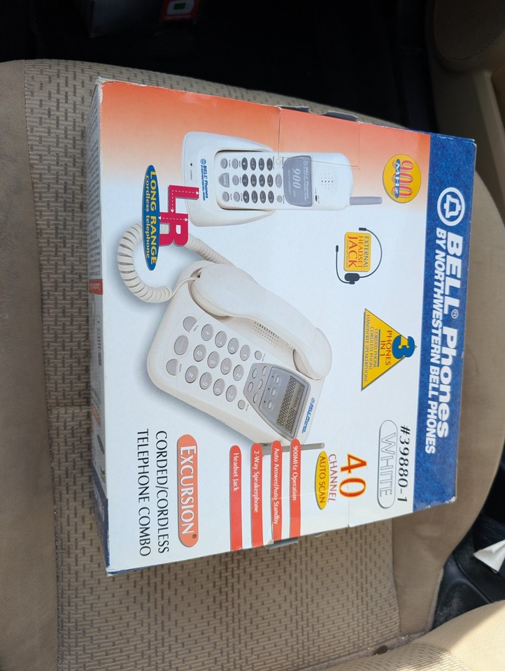 bell phone 39880-1 excursion brand new corded cordless combo | eBay