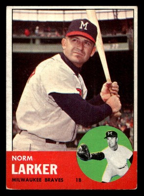 1963 Topps #536 Norm Larker | eBay