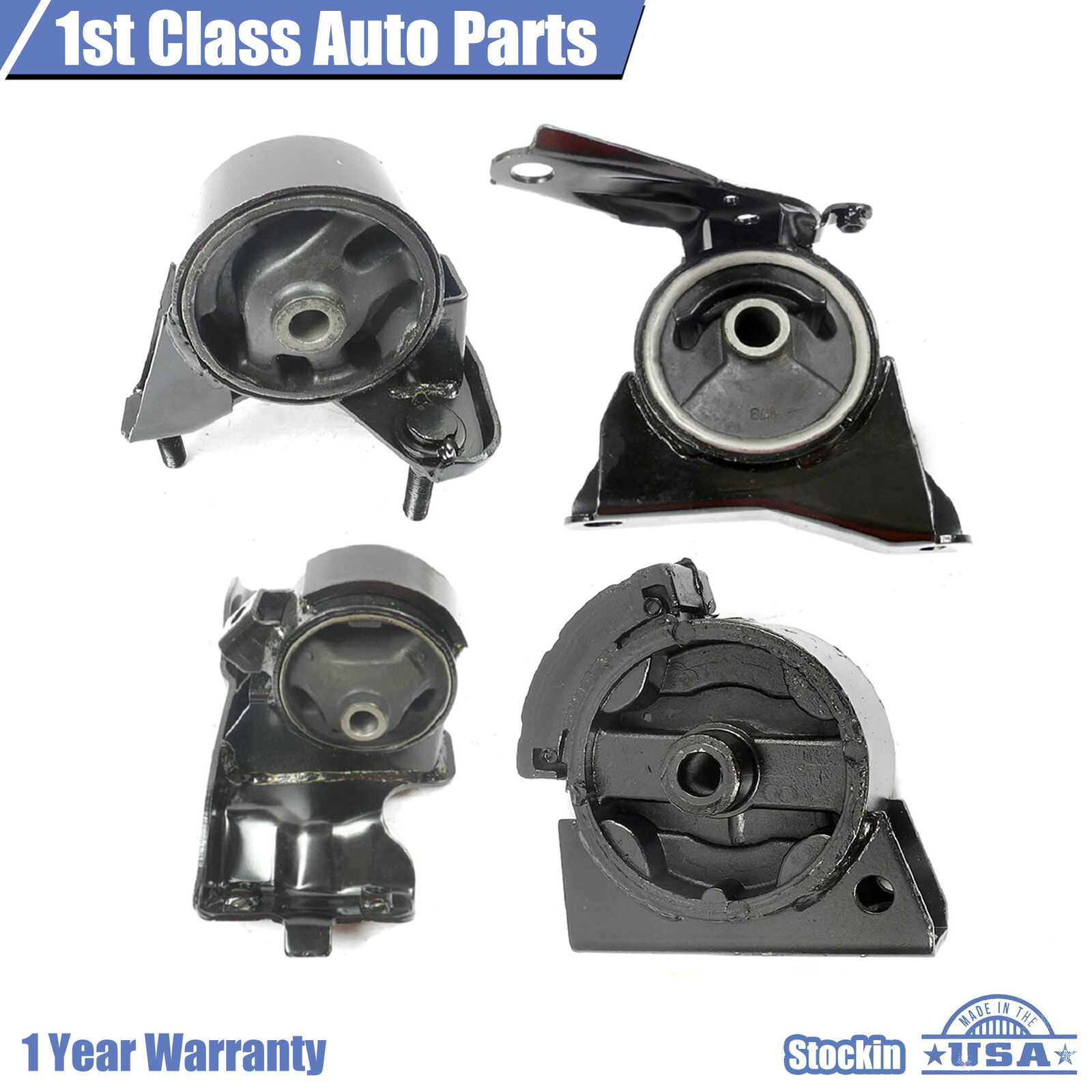 4PCS Engine Motor & Trans Mount Kit For 93-97 Toyota Corolla 8177 8179 ...