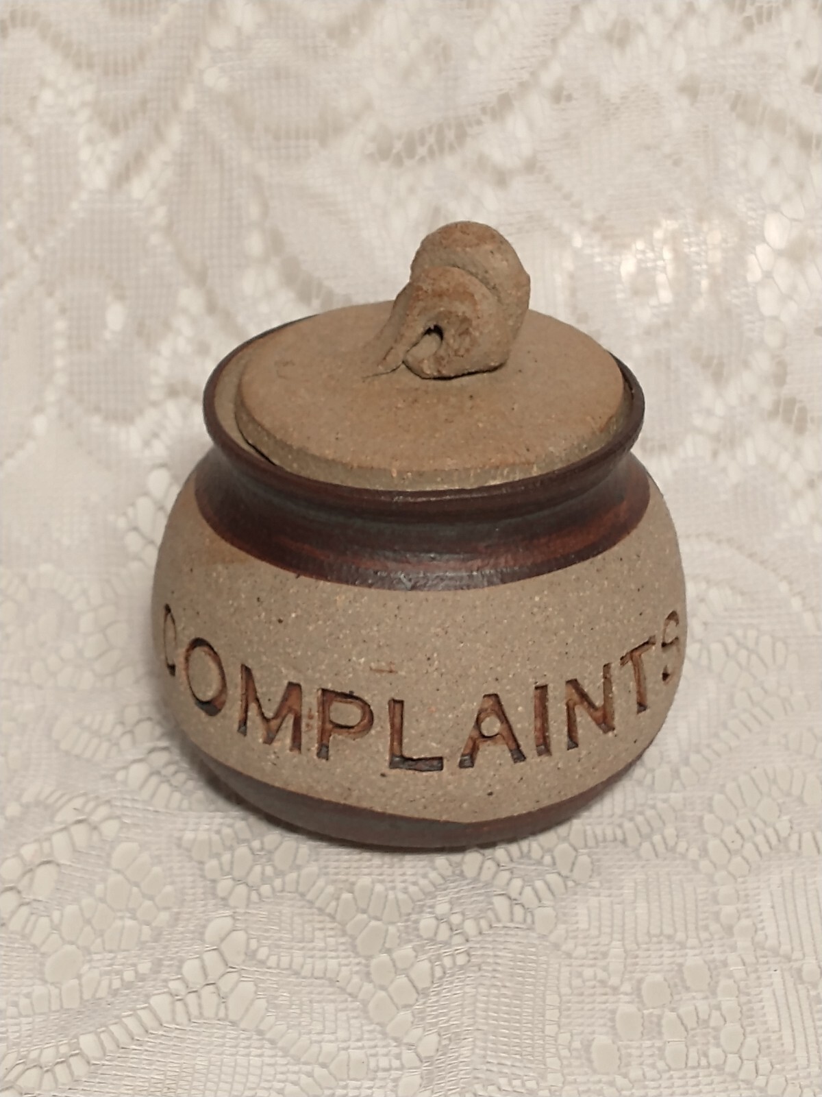 Pottery Complaints Fund Jar Bank Change Money Savings Trinkets ...