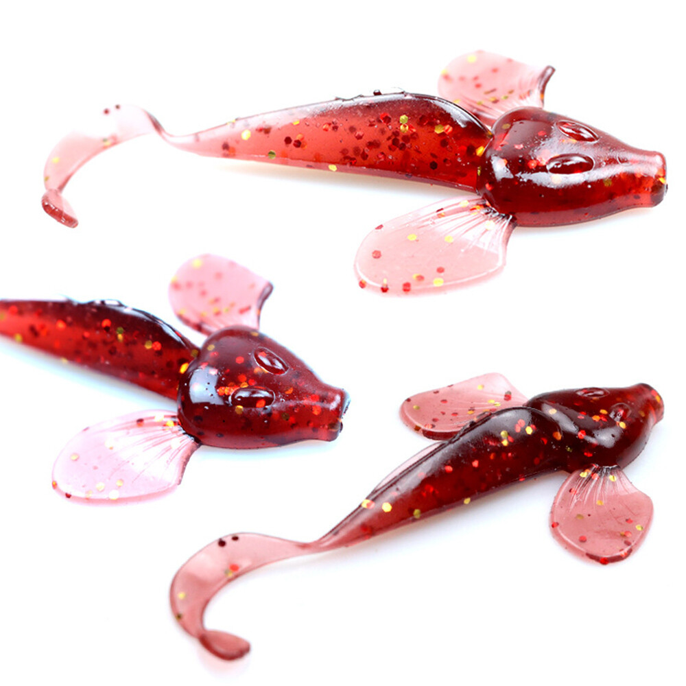 6X Soft Plastic Fishing Lure Tackle Paddle TAIL FLATHEAD Bream Bass Cod ...