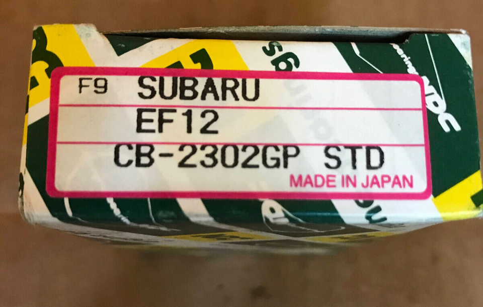 NDC Rod Bearing Set (Std) - # CB-2302GP / 3B0002-Fits Subaru Justy ...
