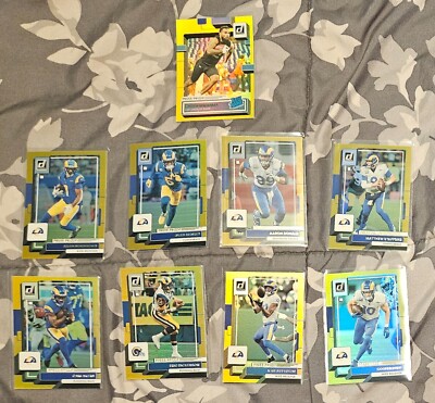 2022 Panini Donruss Gold Press Proof Los Angeles Rams Team Set ...