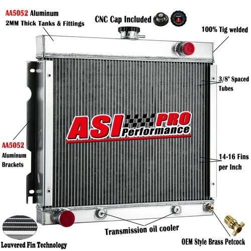 4 Row Radiator fit 1970-1972 1971 Dodge Dart Plymouth Valiant Duster ...